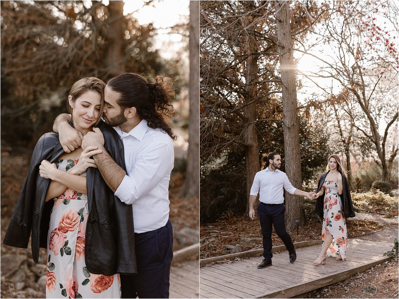 Fashionable Spring Engagement Session at UT Gardens Knoxville
