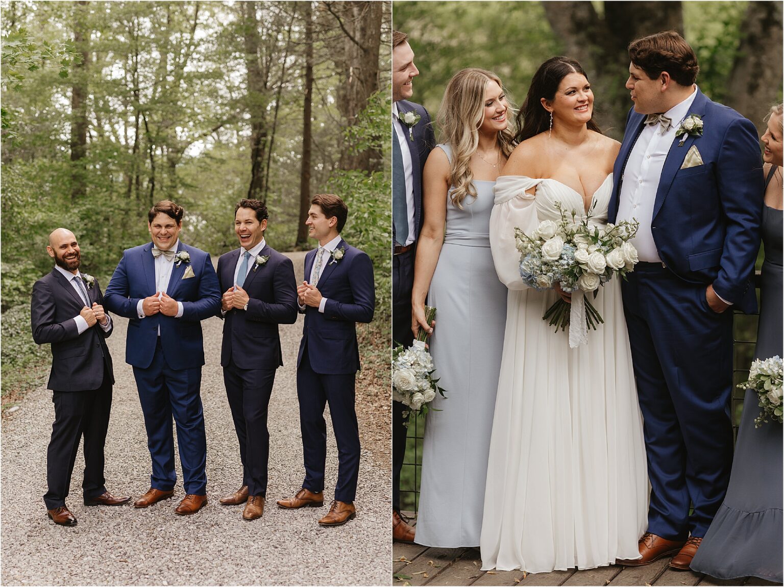 Spring Dusty Blue Wedding in Townsend, Tennessee