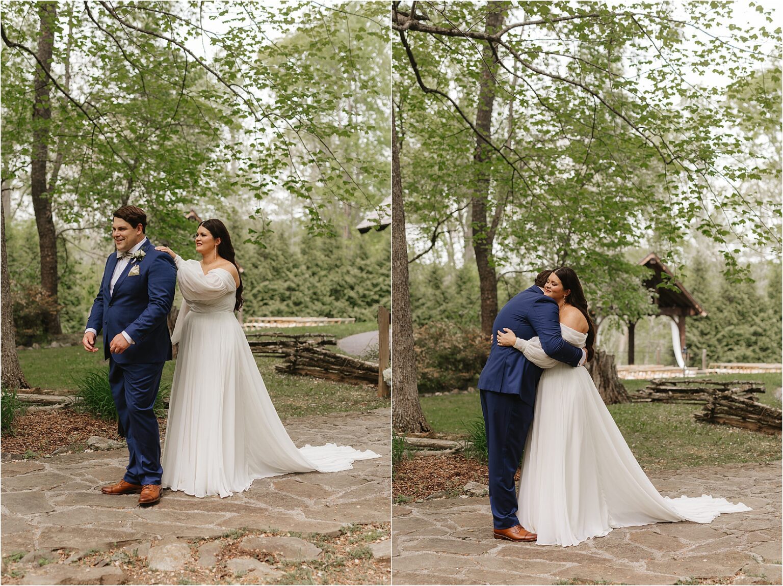 Spring Dusty Blue Wedding in Townsend, Tennessee